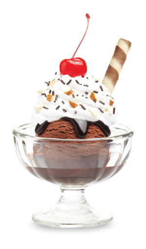 Single Chocolate Sundae - Mingo Ice Cream
